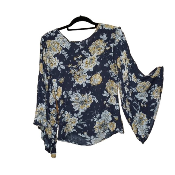 Gypsies And Moondust Tops Gypsies Moondust Floral Peasant Top Large